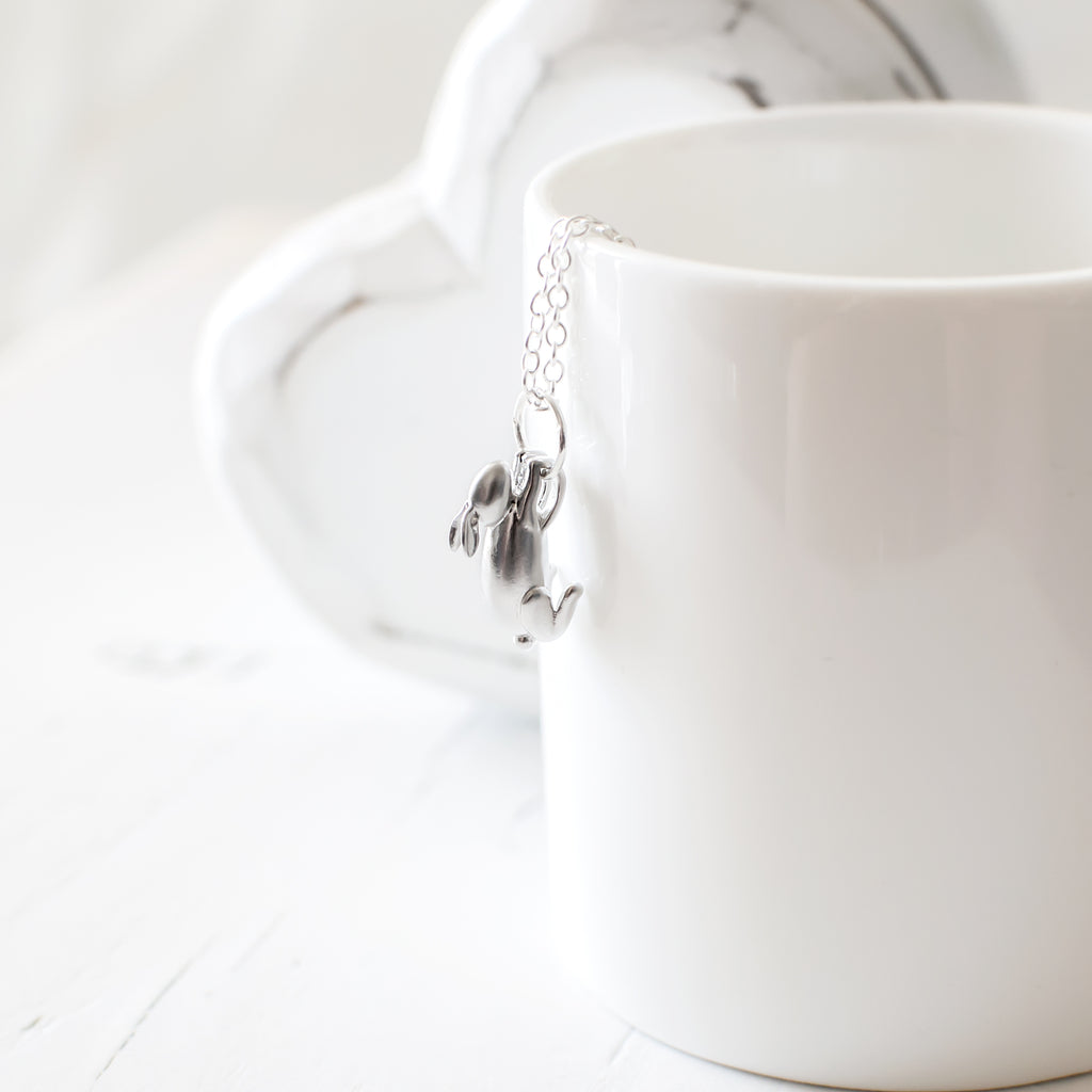 Silver Plated Rabbit Necklace – Juju Treasures